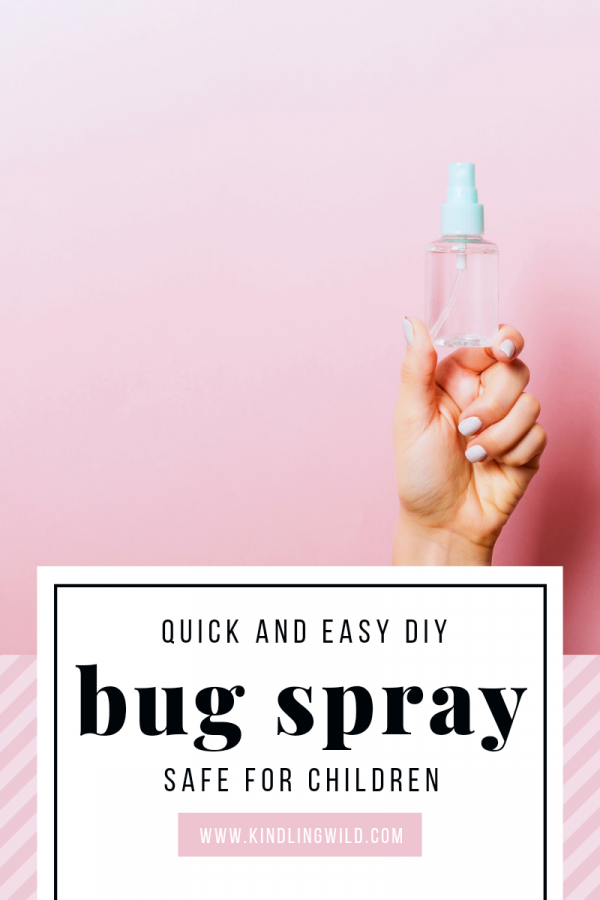 Easy DIY Bug Spray for Kids With a Printable Label - Kindling Wild