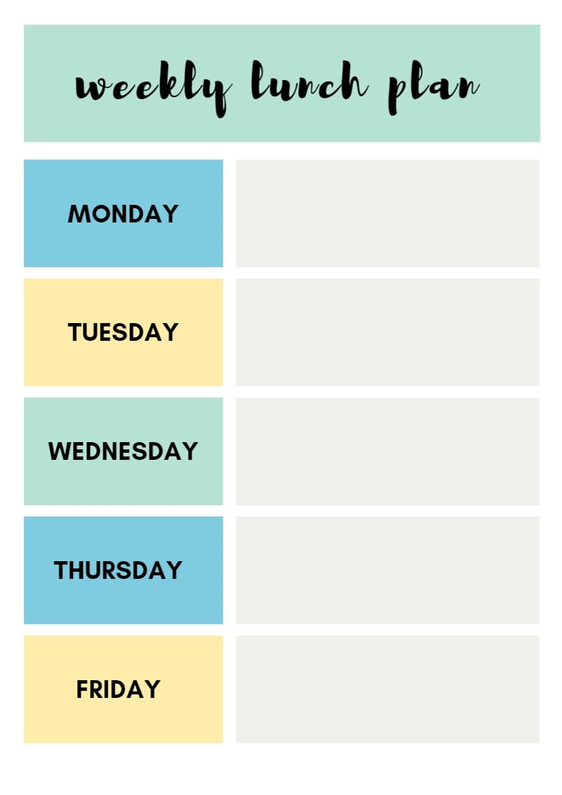 Simple Lunch Meal Rotation for Back to School - Kindling Wild