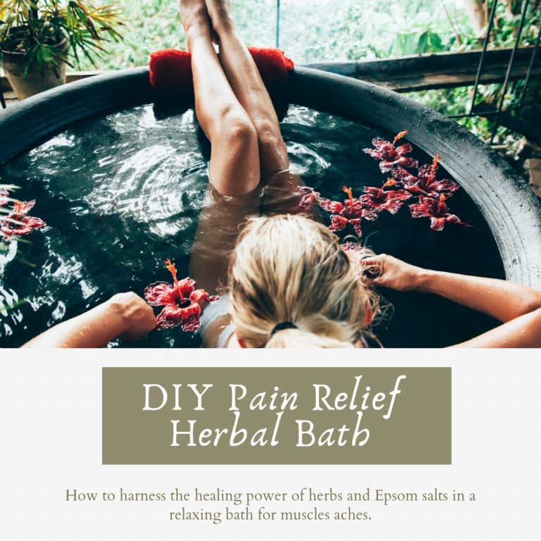 Sore Back? Make Your Own Pain Relieving Herbal Bath - Kindling Wild