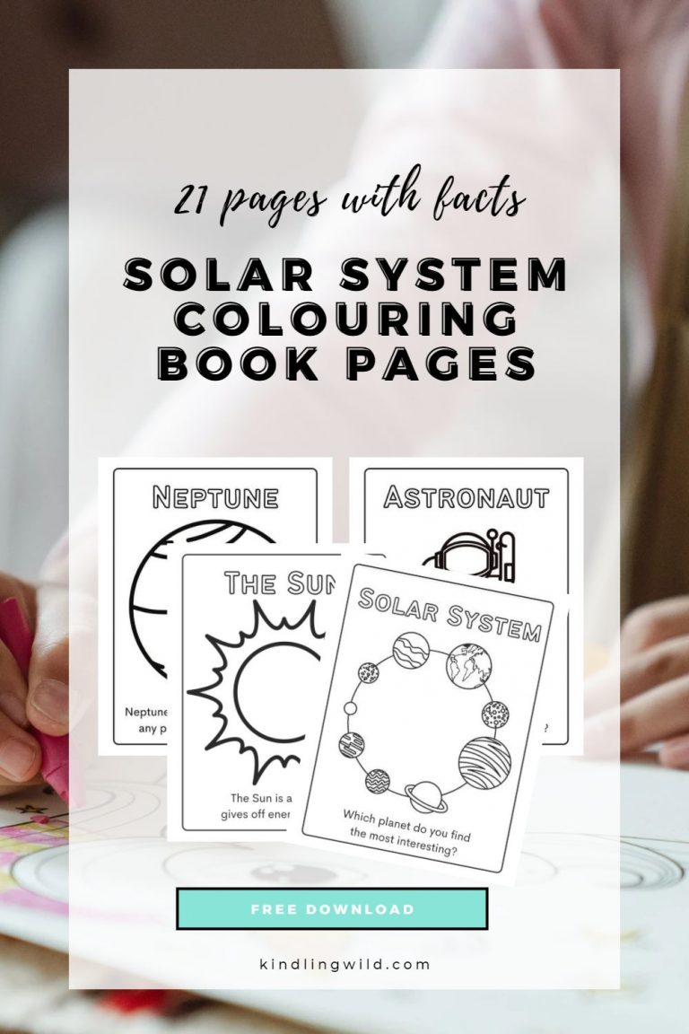 Free Printable Solar System Colouring Pages - Kindling Wild