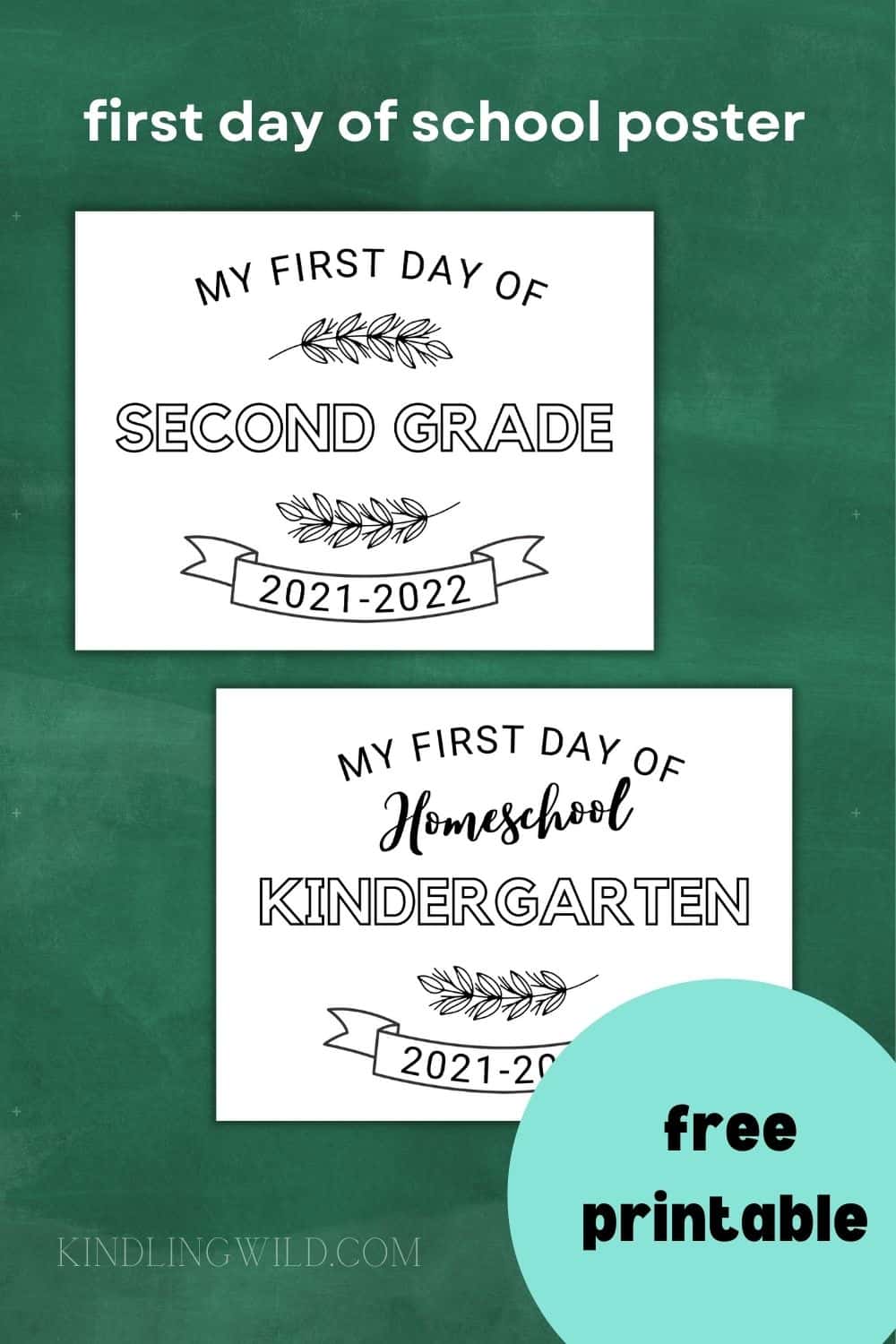 How to Take Your Own Adorable Back to School Photos - Free First Day of ...