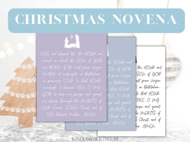 Free Printable St Andrew Christmas Novena - Kindling Wild