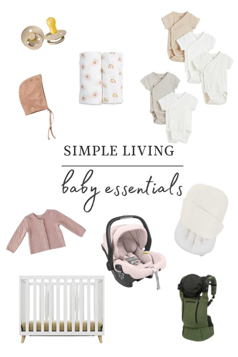 Simple Living Baby Essentials - Free Printable Checklist 0-6 Months ...