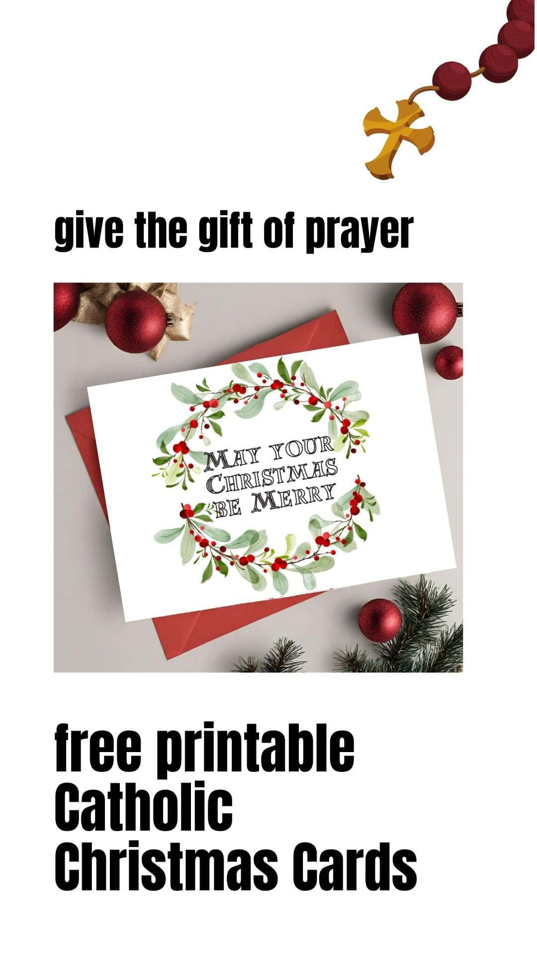 The Gift of the Rosary Christmas Cards (Free Printable) - Kindling Wild