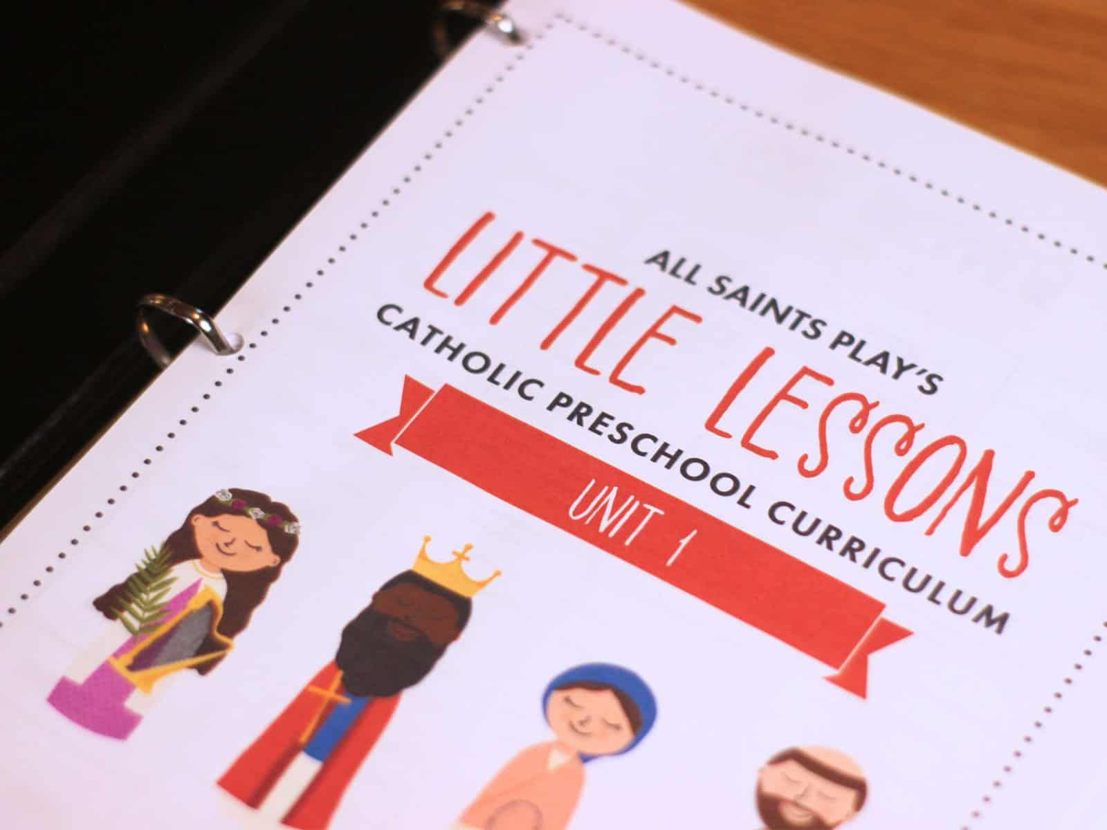 All Saints Play's Little Lessons Catholic Preschool Homeschool ...