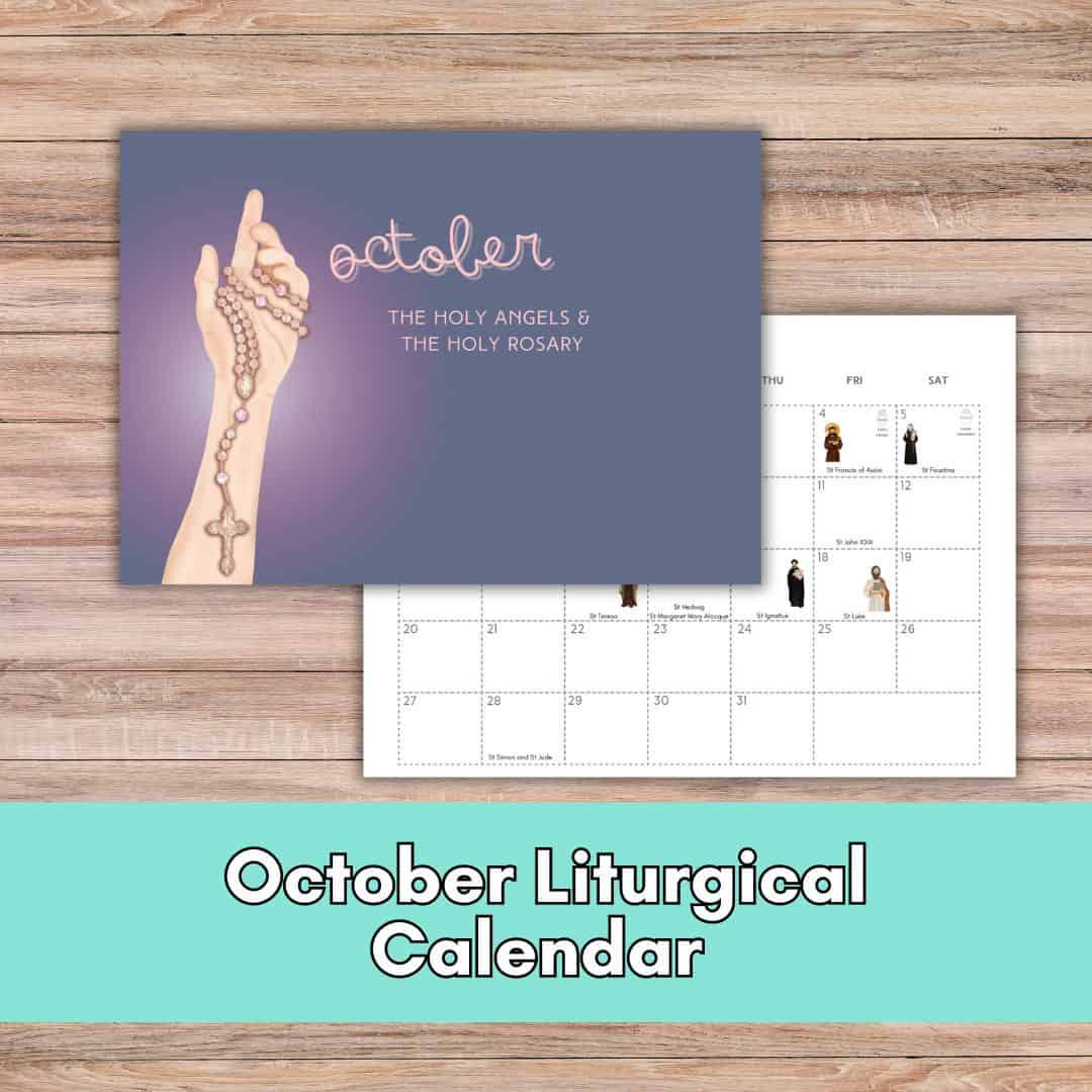 October Liturgical Calendar - Month of the Holy Rosary - Kindling Wild