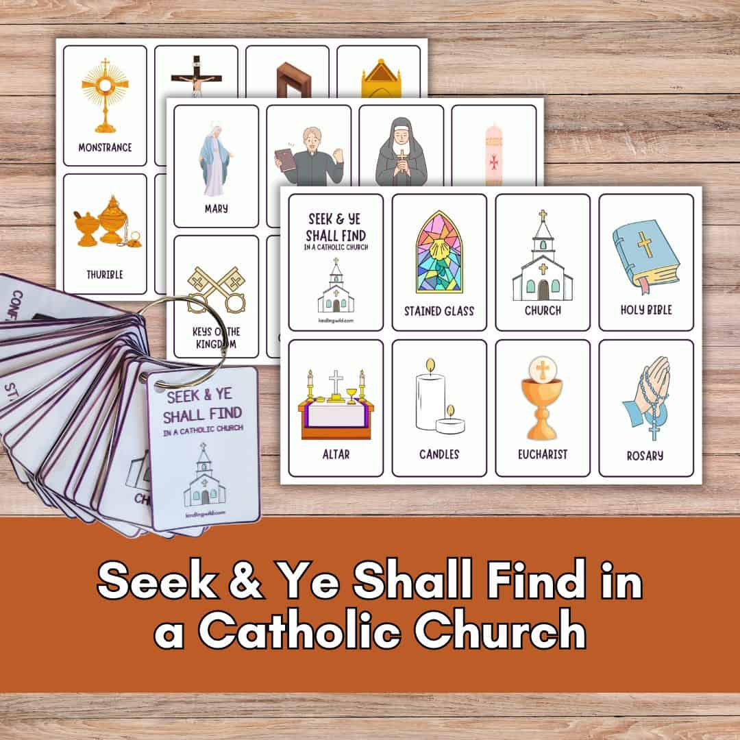 Seek and Ye Shall Find in a Catholic Church Preschool Flashcards ...