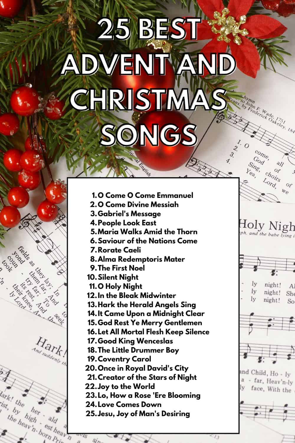 25 Best Beautiful Advent and Christmas Hymns and Songs - Kindling Wild