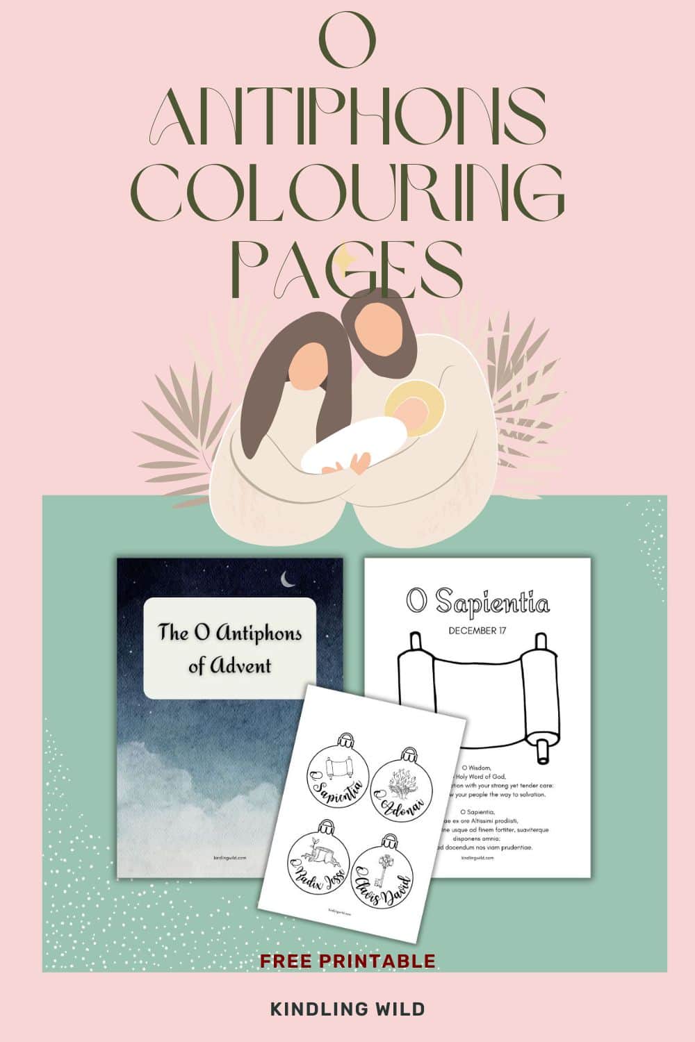 Free Printable O Antiphons for Advent in English and Latin - Kindling Wild