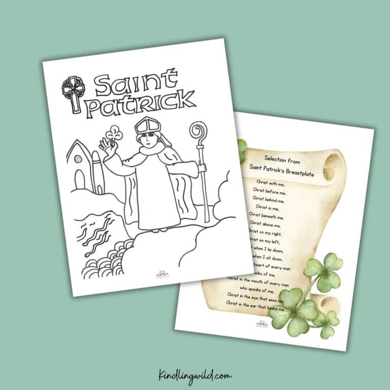 Free printable liturgical living calendar for March - Kindling Wild