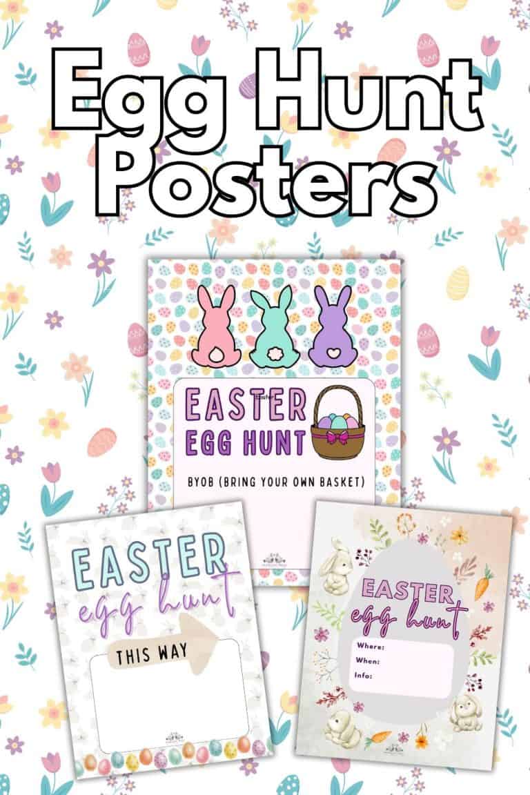 Free Printable Happy Easter Signs - Kindling Wild