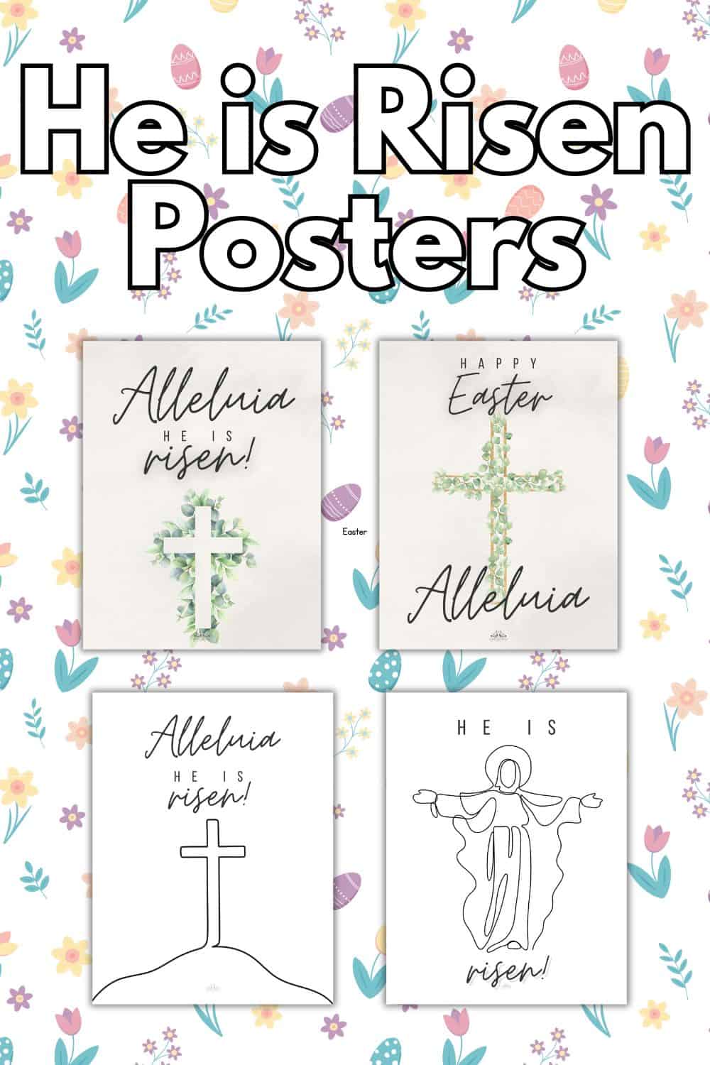 Free Printable Happy Easter Signs - Kindling Wild