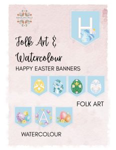 Free Printable Happy Easter Signs - Kindling Wild