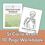 Free Printable Saint Carlo Acutis Colouring Pages - Kindling Wild