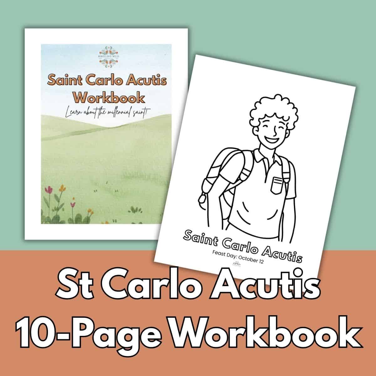 Free Printable Saint Carlo Acutis Colouring Pages - Kindling Wild