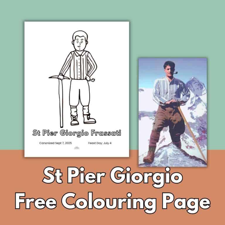 Free Blessed Pier Giorgio Frassati Colouring Pages for Catholic Kids ...