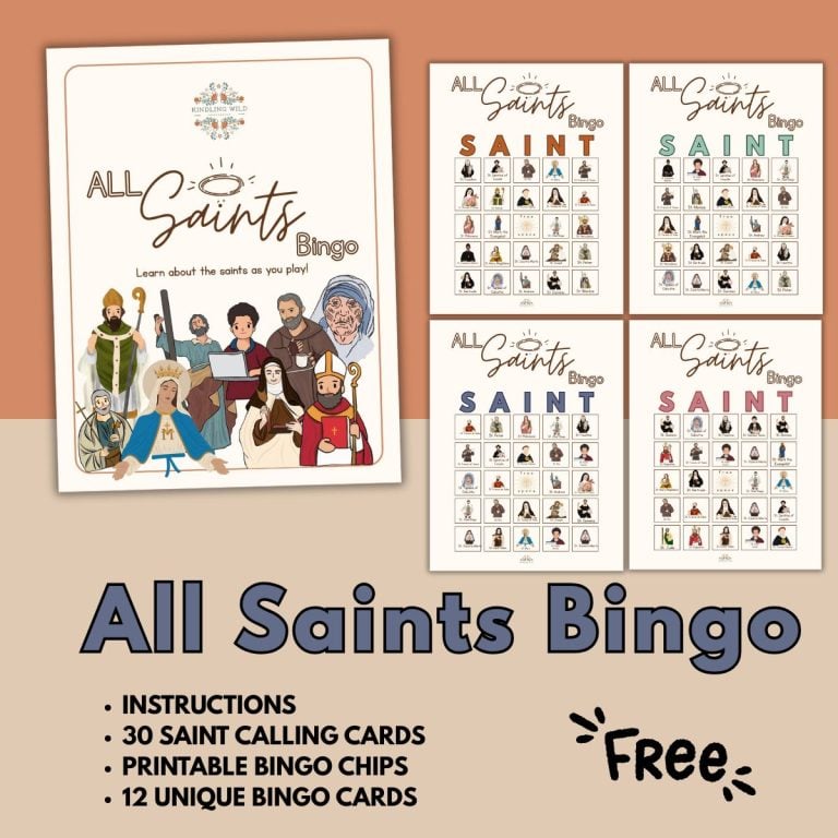 Free All Saints Bingo: Celebrate the Communion of Saints with Kids ...
