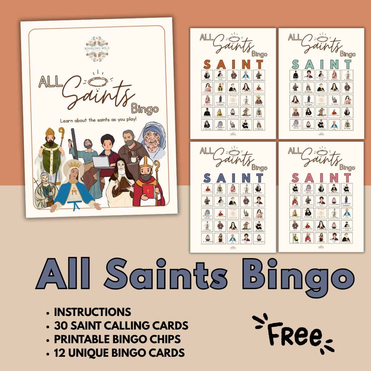 Free All Saints Bingo: Celebrate the Communion of Saints with Kids ...