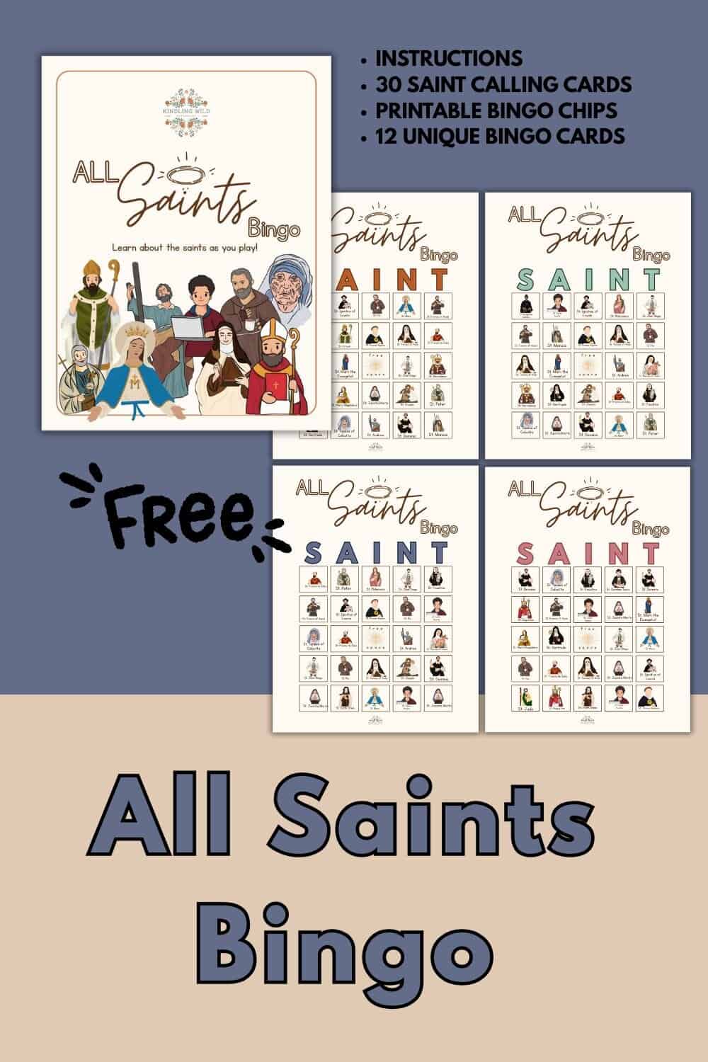 Free All Saints Bingo: Celebrate the Communion of Saints with Kids ...